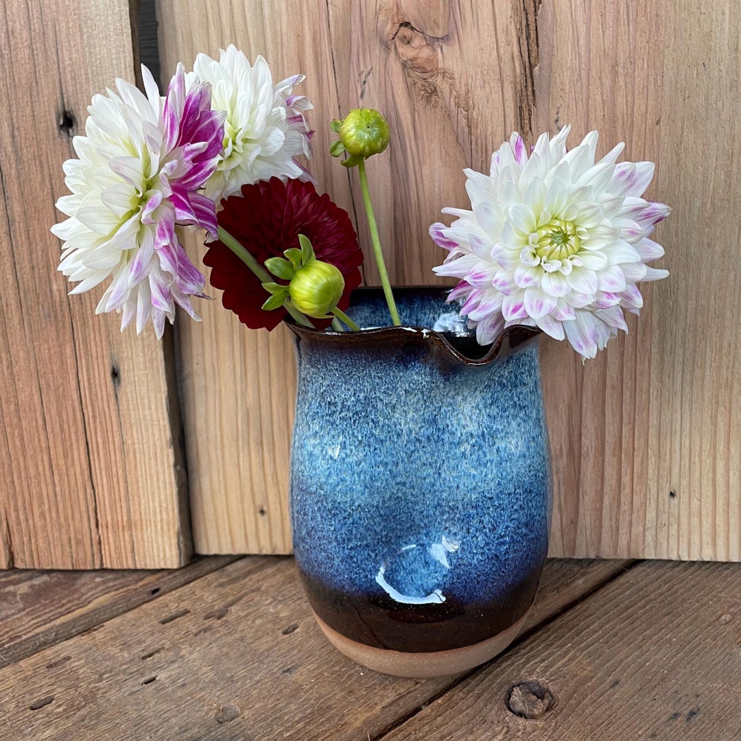 Ceramic Vase/ Pottery Wedding Vase / Glazed Pottery Vessel / Handmade ...