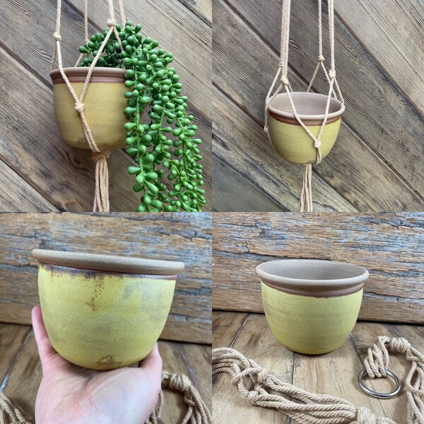 Ceramic Hanging Planter - Etsy
