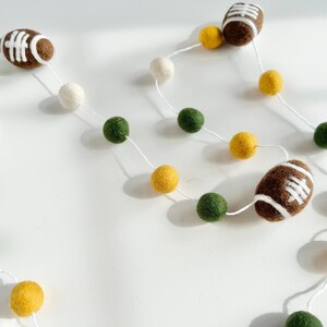 Customizable Wool Football Fan Garland Felt Foot Ball - Etsy