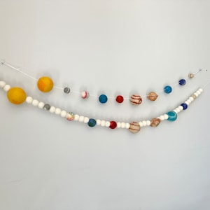 Felt Solar System Garland for Children's Bedroom or Classroom - Sun and ...