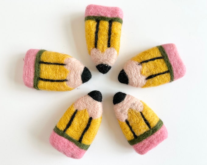 1 Felted Pencil Back to School Sign Back to School School - Etsy