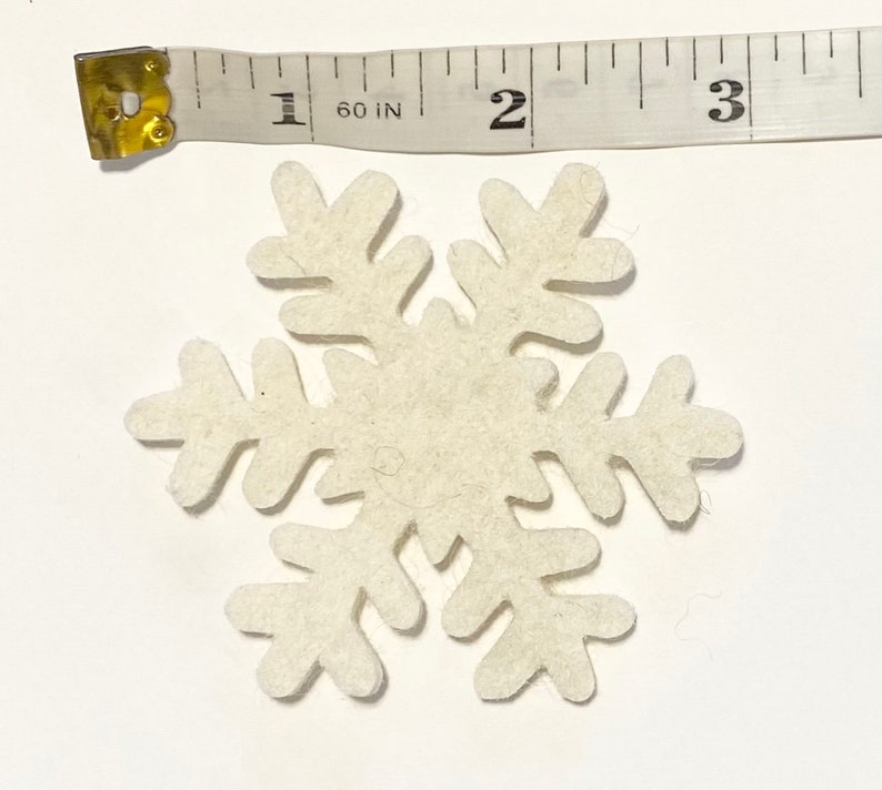 Customizable Snowflake Felt Ball Garland Wool Felted Snow - Etsy