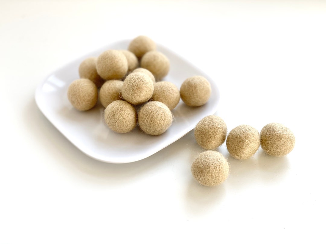 Cream Felt Balls - 2.5 Cm Felted Wool Poms for Crafting - Wholesale ...