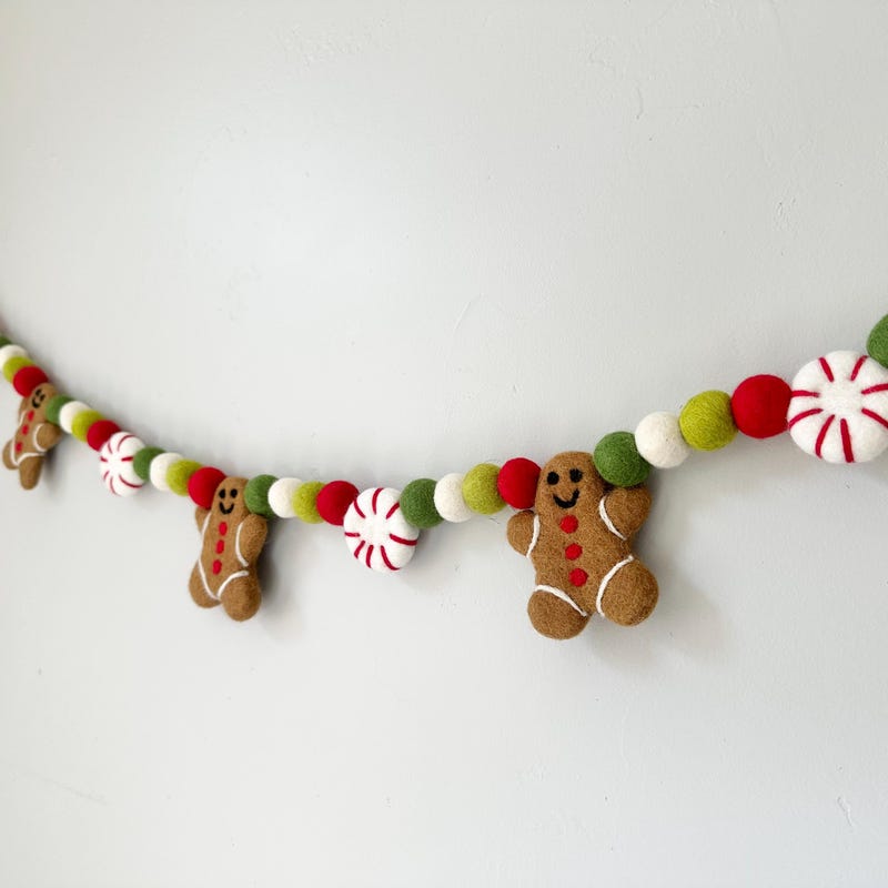 Gingerbread Garland - Etsy