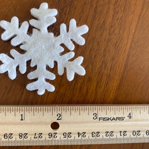 Bulk Felt Snowflakes for Holiday Crafting - Flat Felt Snow Flake ...