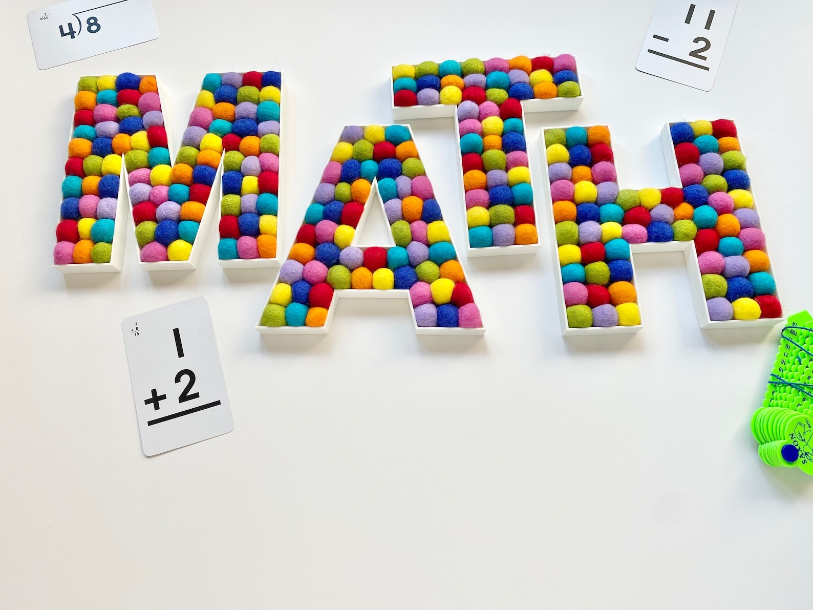 Customizable MATH Letters - 3 Sizes - Wall Art for Class Room, Study ...