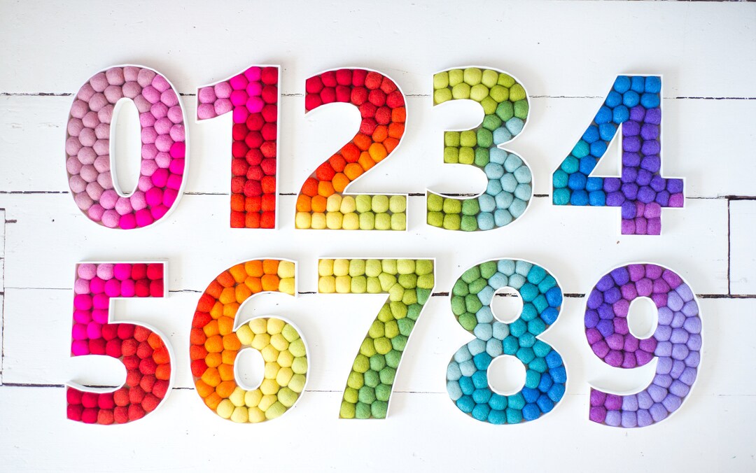 Customizable Numbers - 3 Sizes - Wall Hanging or Shelf Sitter - Every ...
