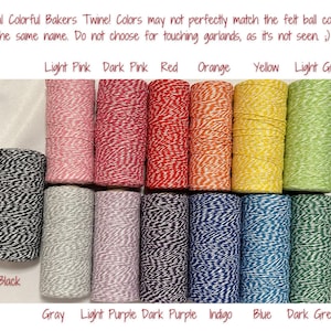 Customizable Wool Basketball Fan Garland - Felt Basket Ball Bunting ...