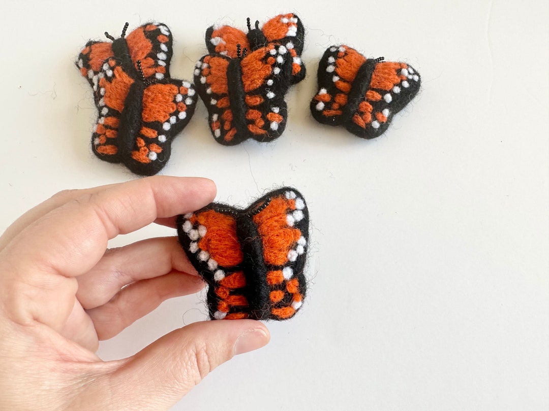 Wool Felted Monarch Butterfly - Felt Butterflies for Your Own DIY ...