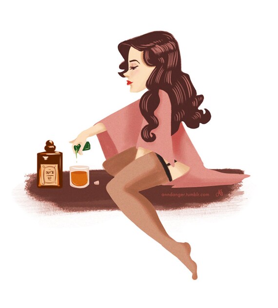 Items Similar To Femme Fatale Pin Up On Etsy