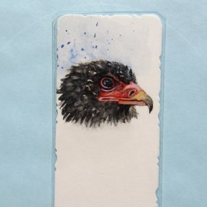 Eagle Bookmarks, Set of 3 Original Watercolor Birds, Hand Painted Busts ...