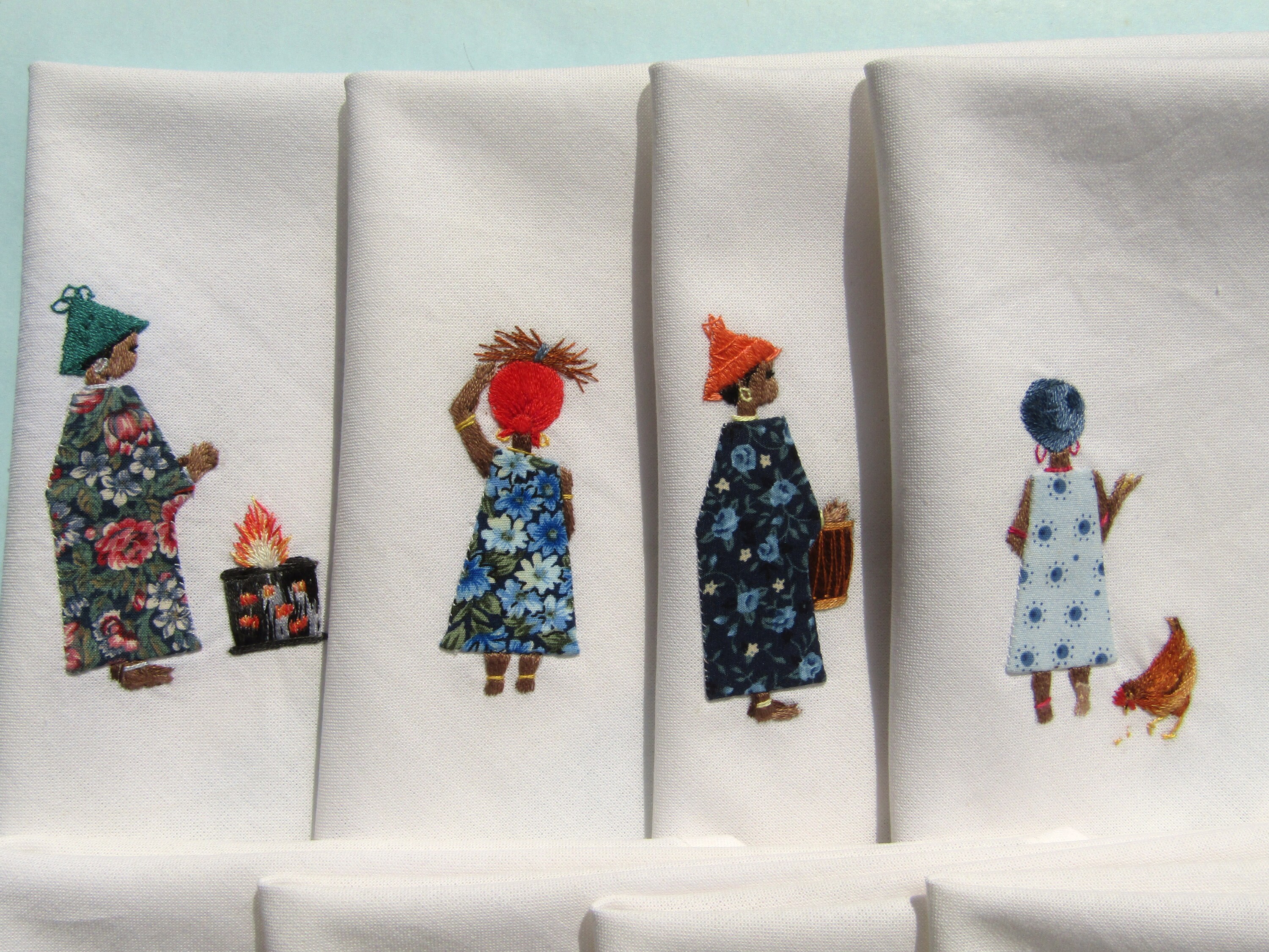 Reserved for Debra.newtable Napkins, African Themed. 2 Sets of Eight ...