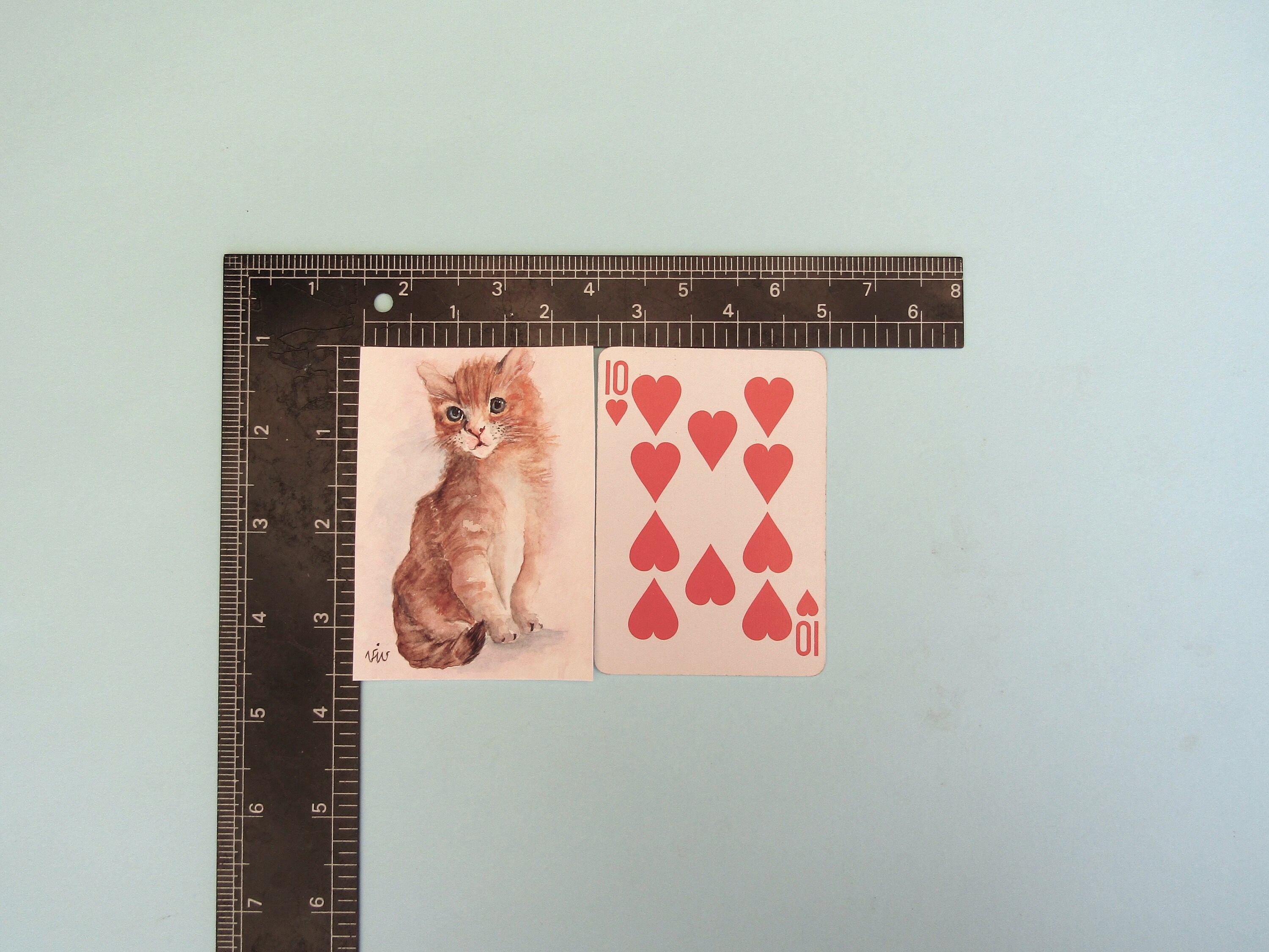 Ginger Cat ACEO Original Watercolor Painting of a Kitten - Etsy