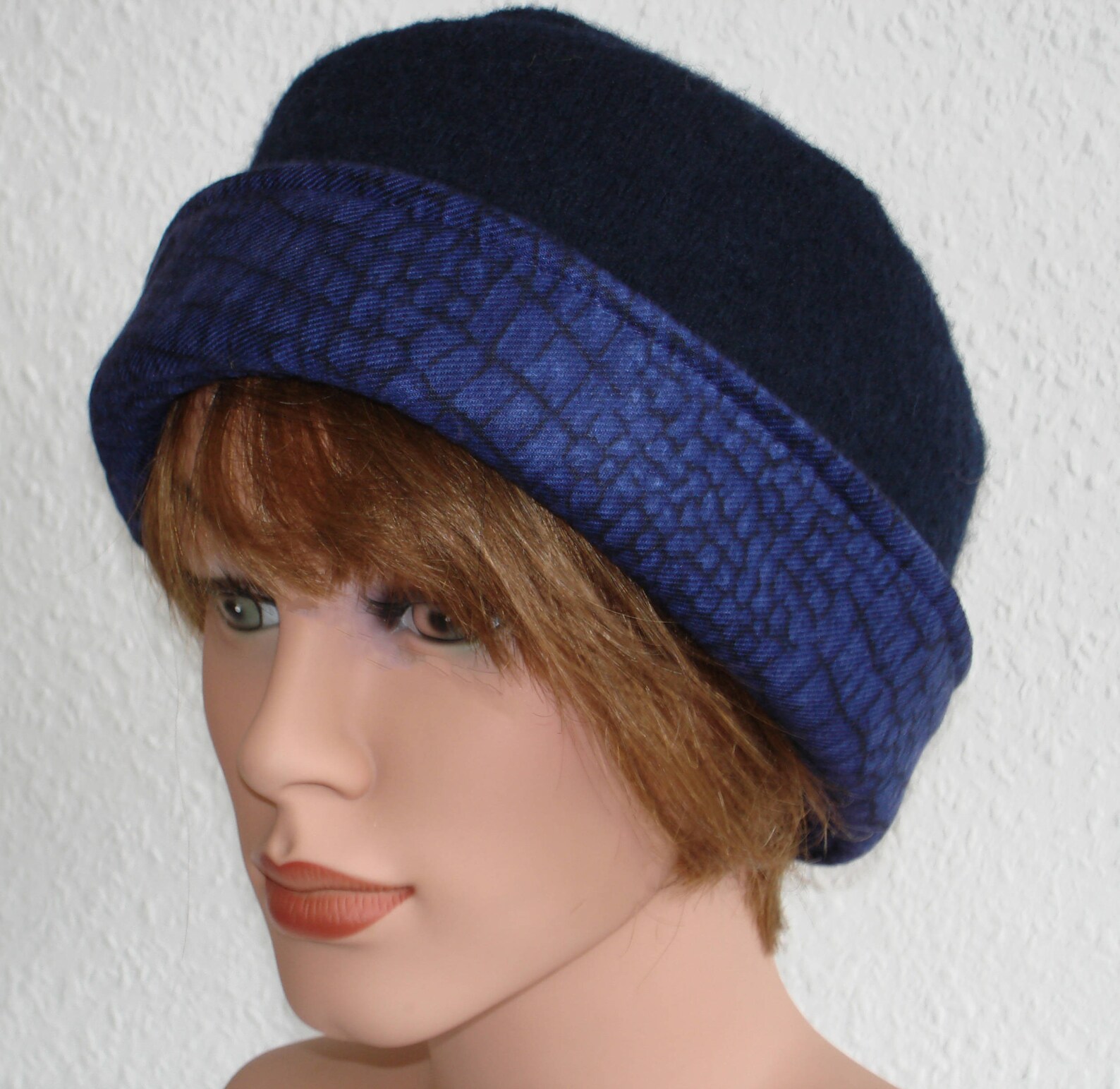 Pillbox Style Hat Pillbox Hat Blue Boiled Wool Wool - Etsy
