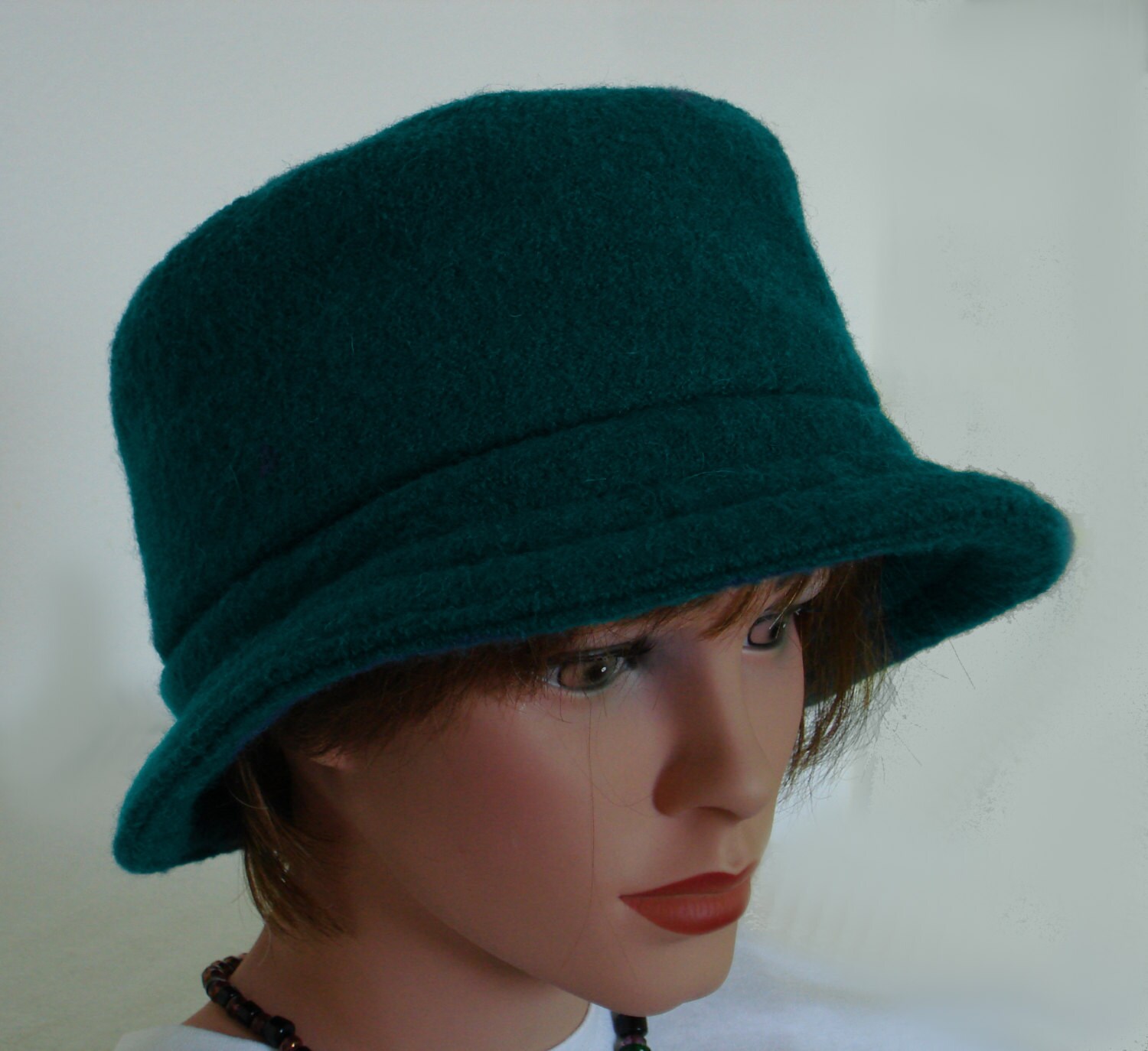 Hat, Bucket Hat, Formal Hat, Cloche, Boiled Wool - Womans Hat - Wool ...