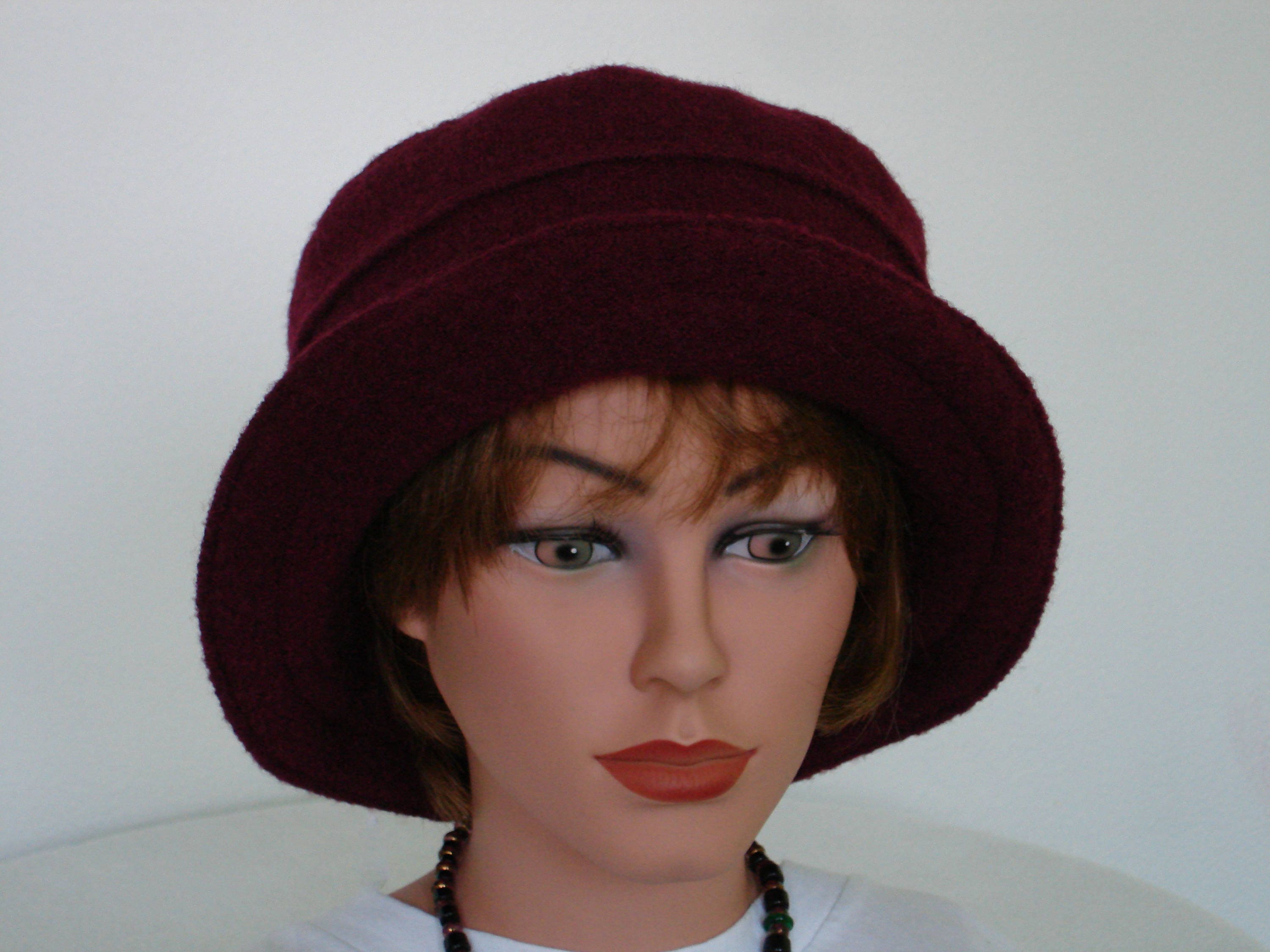 Hut aus Walkstoff Wollhut reine Wolle Krempenhut Winterhut - Etsy.de