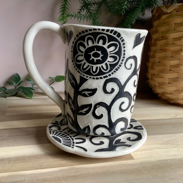 Sgraffito Pottery - Etsy