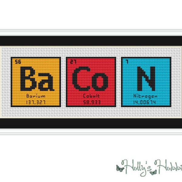 Bacon Periodic Table - Etsy