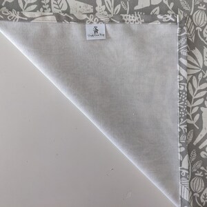 Table Runner in Scion Kelda Woodland Animals Grey - Etsy UK