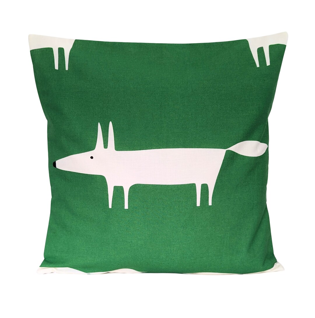 Cushion Cover in Scion Mr Fox Green 16" - Etsy