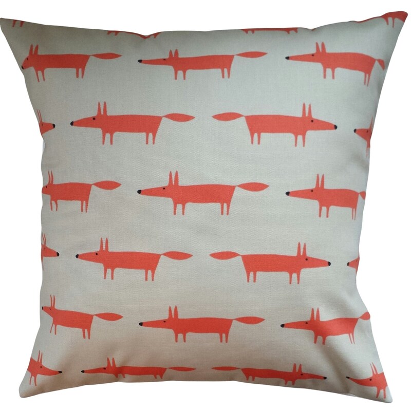 Scion Mr Fox Cushion - Etsy UK