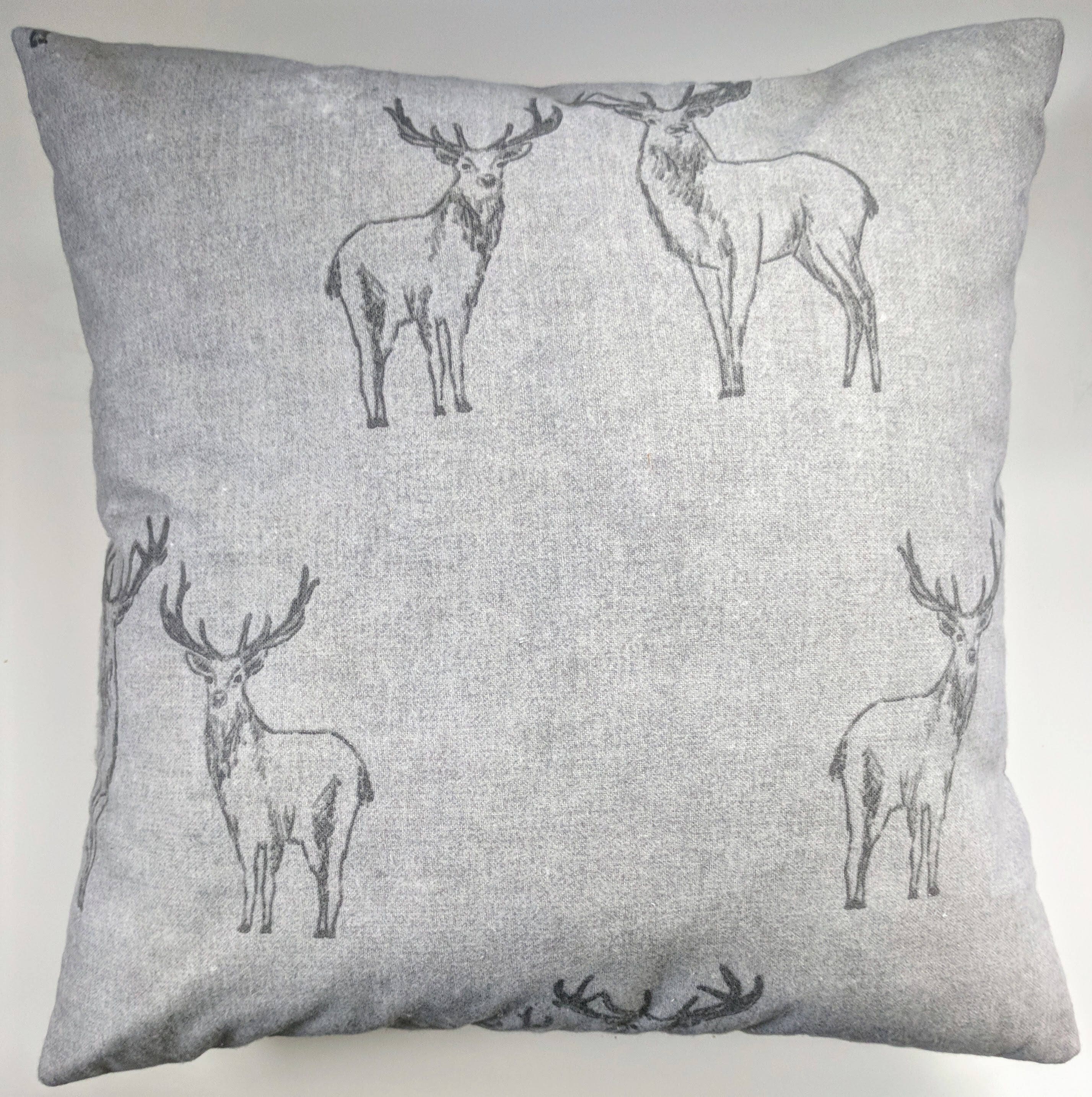 Cushion Cover in Grey Stag Brushed Cotton 16" - Etsy