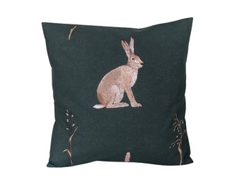 Easter Bunny Rabbit Hare, Decorative Handmade Green Brown Tartan ...