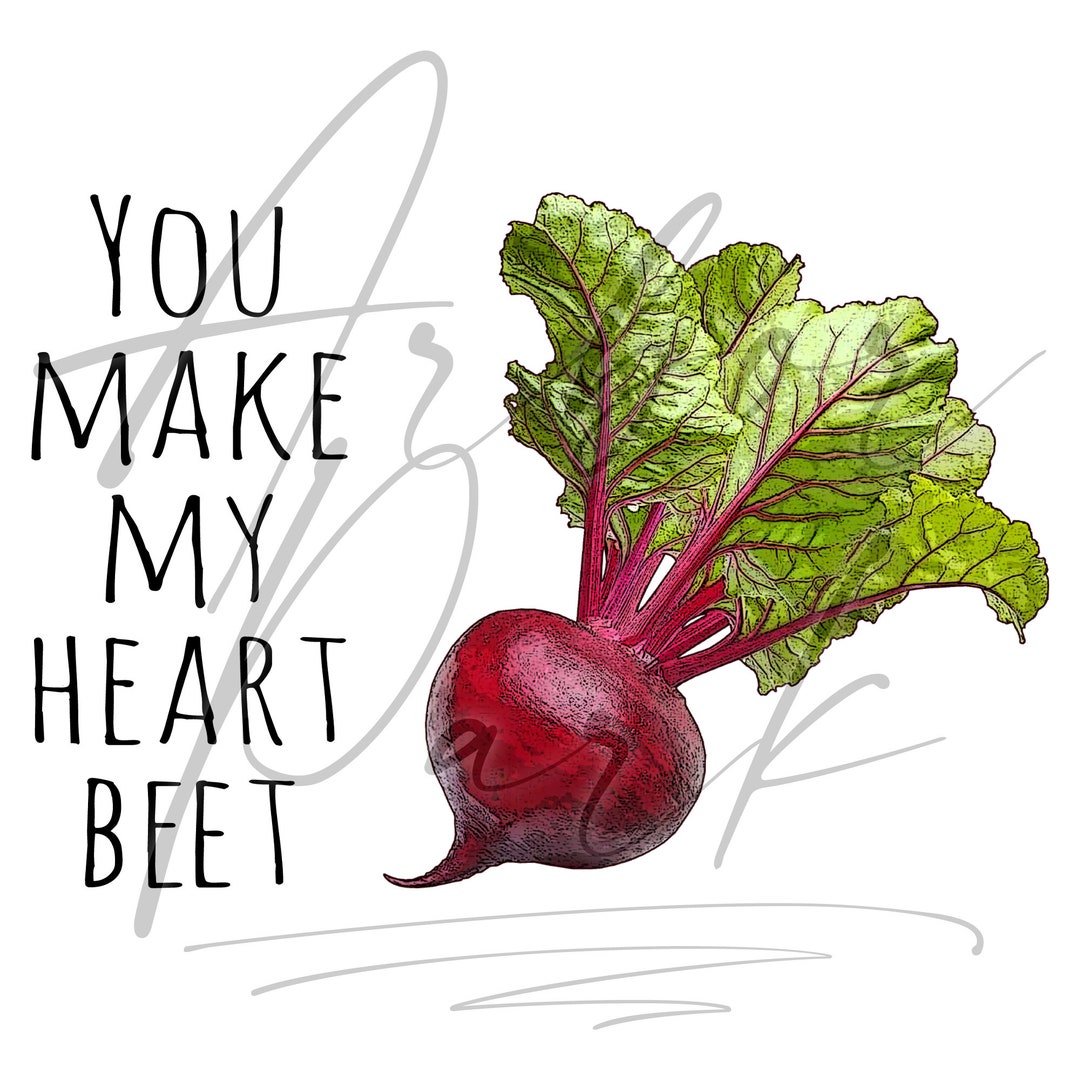 You Make My Heart Beet, Printable Card, Valentine's Day, Instant ...