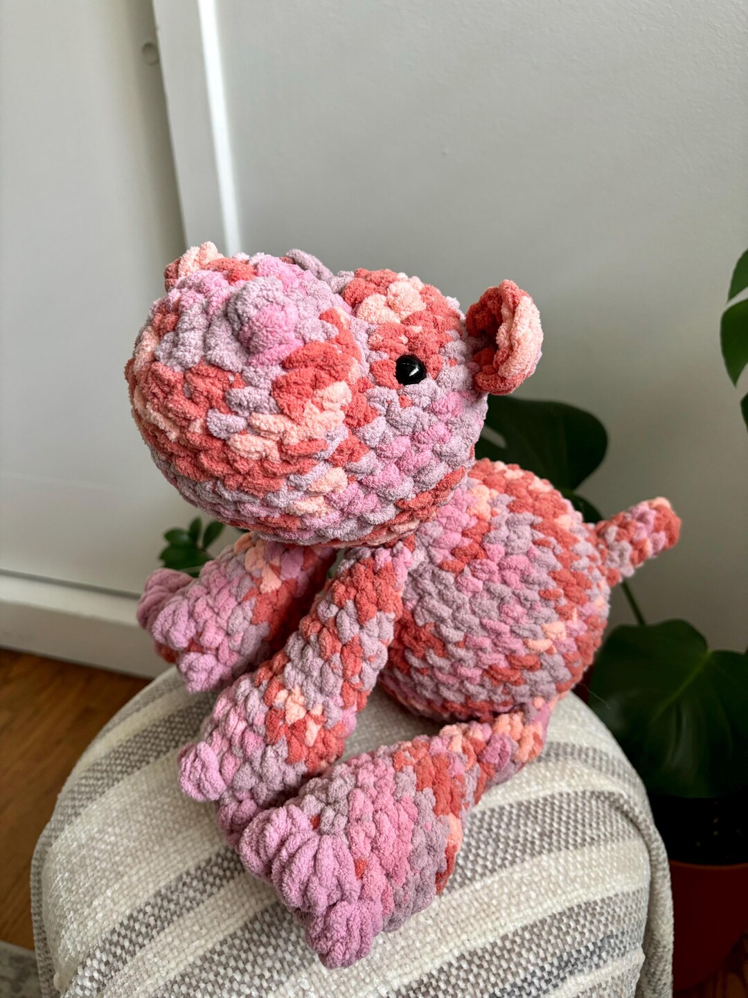 Hundred Hippo Crochet Hippo Stuffed Animal Hippo Plush Hippo Toy ...
