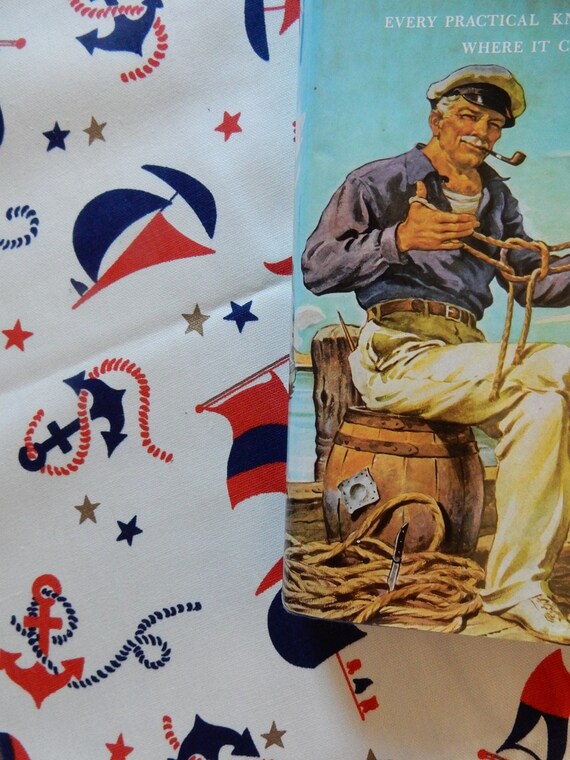 Vintage Nautical Fabric/1950s - Etsy
