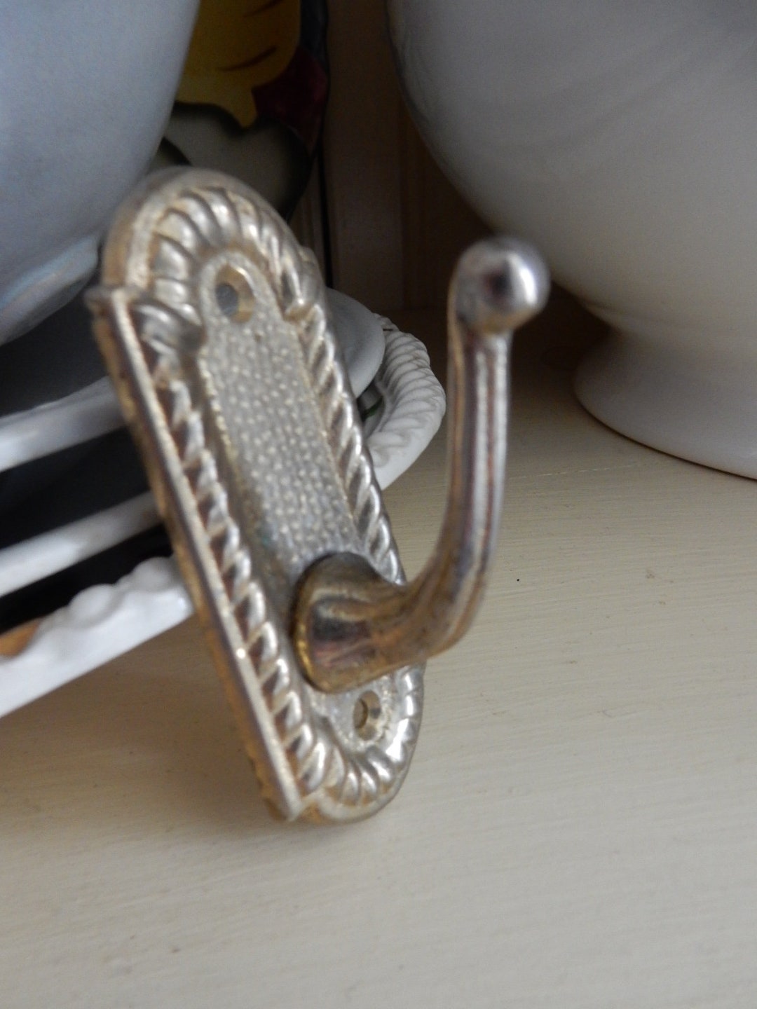 Vintage Style Small Solid Brass Hook - Etsy