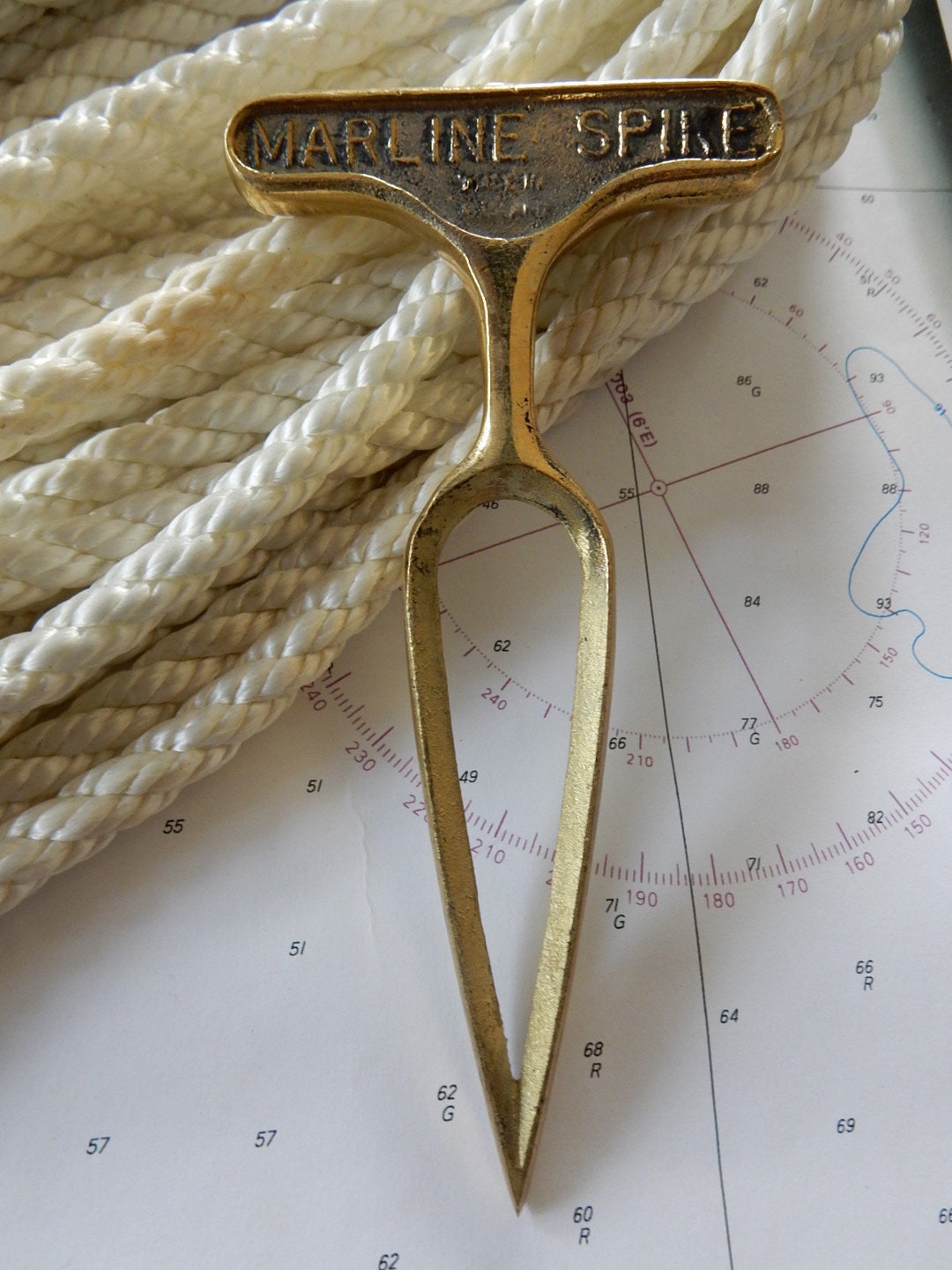 Vintage Solid Brass Marlin Spike/roping Tool/nautical Hardware, - Etsy