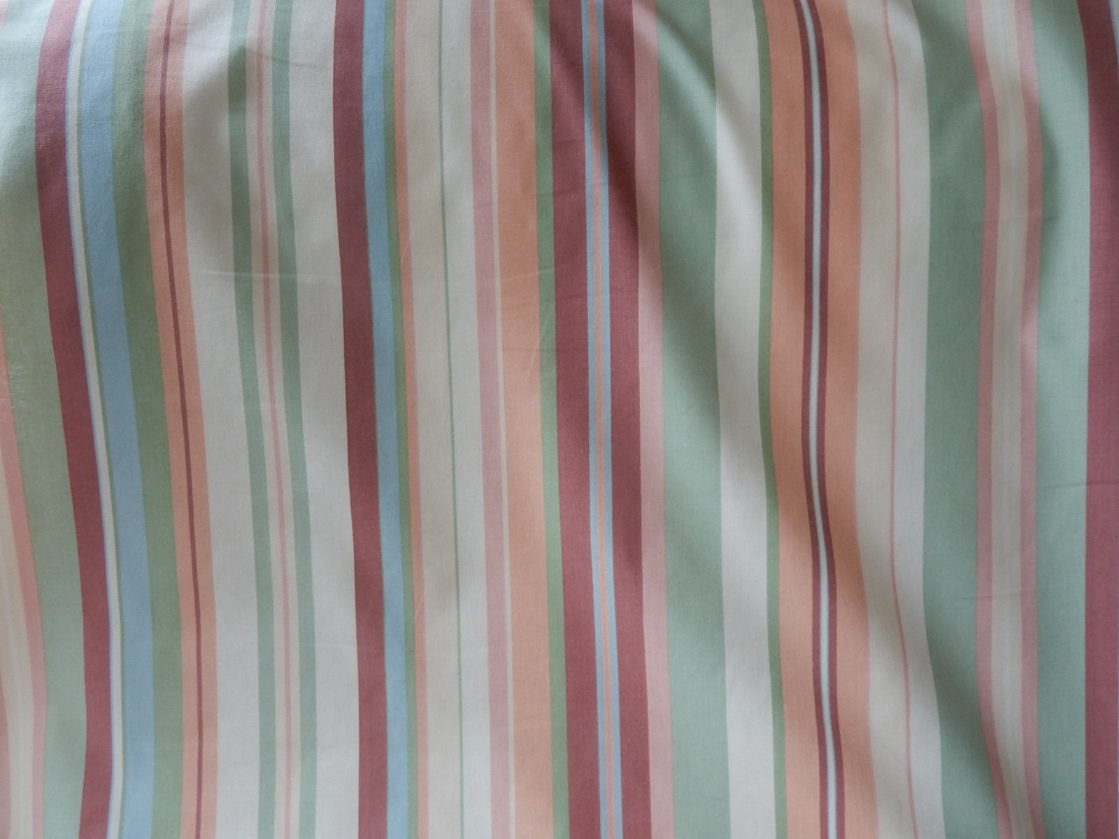Vintage Nautical Stripe Fabric/waverly/sidewalk Stripe - Etsy