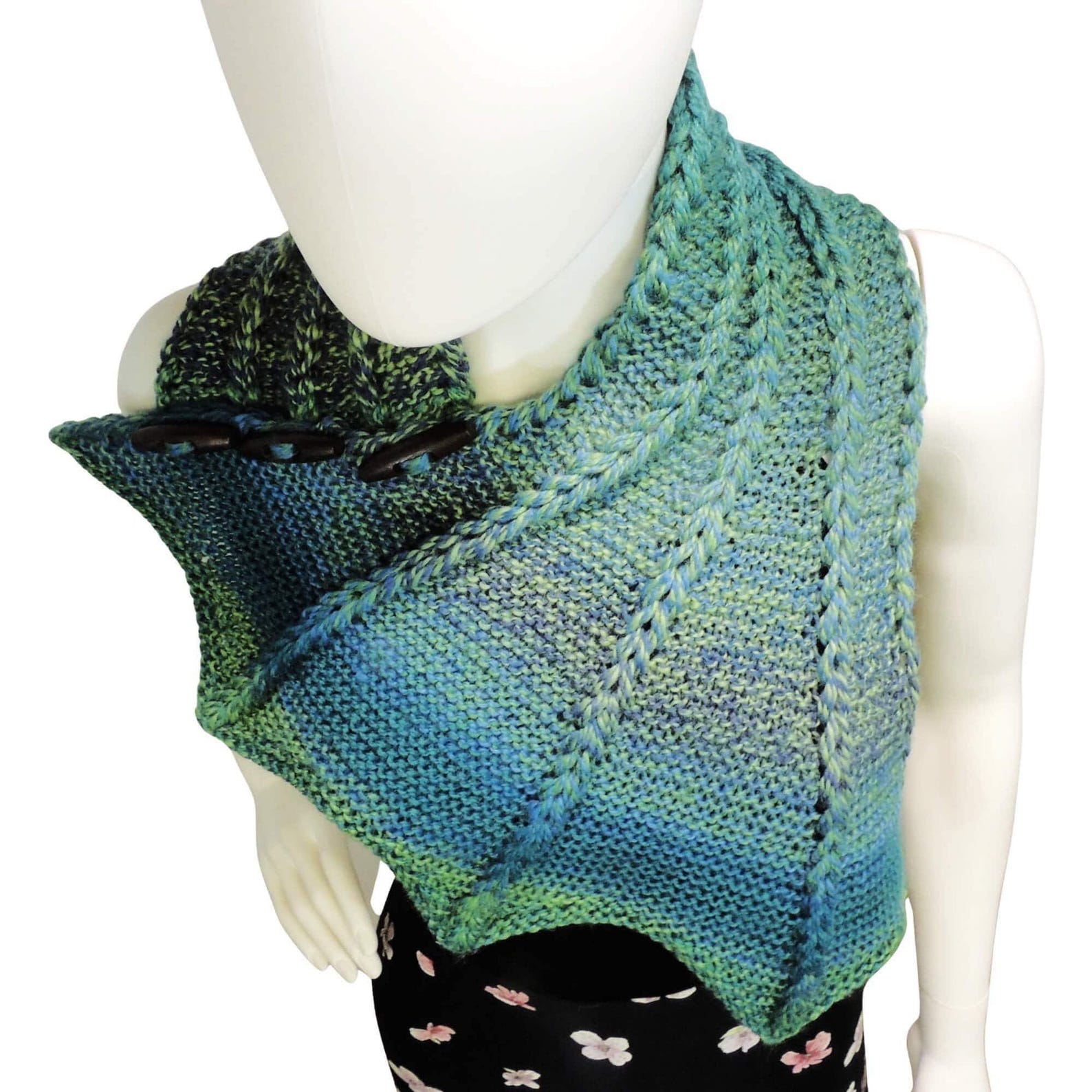 Dragon Wing Cowl Knitting Pattern Intermediate Worsted Yarn Knit Jacob ...
