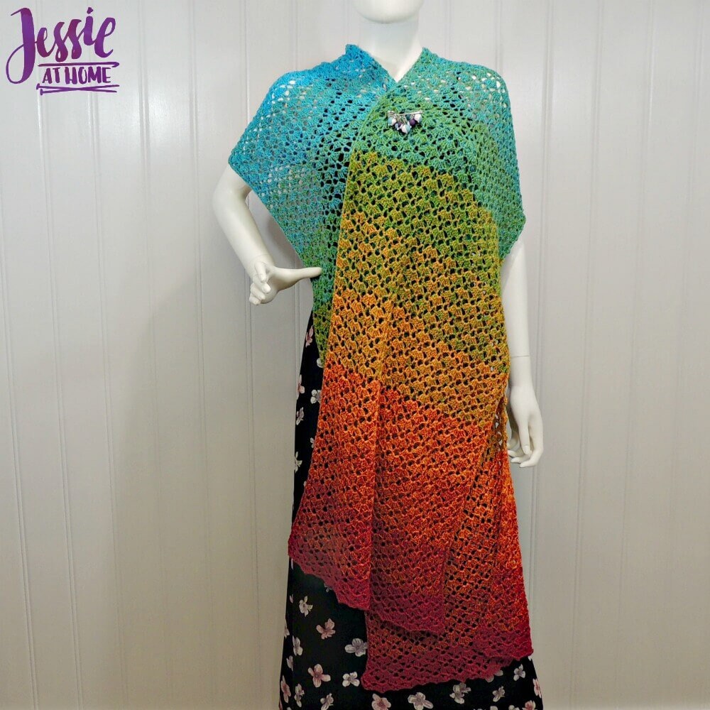 Vintage Shells Wrap Crochet PATTERN PDF ONLY - Etsy