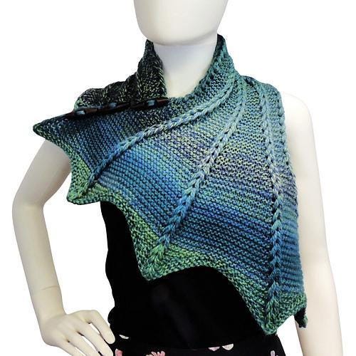 Dragon Wing Cowl Knitting Pattern Intermediate Worsted Yarn Knit Jacob ...