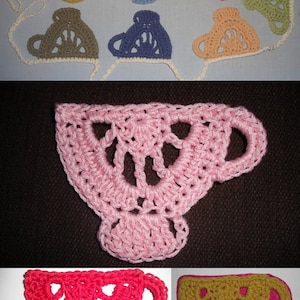 Tea Cup Applique/ Bunting Crochet Pattern - Etsy