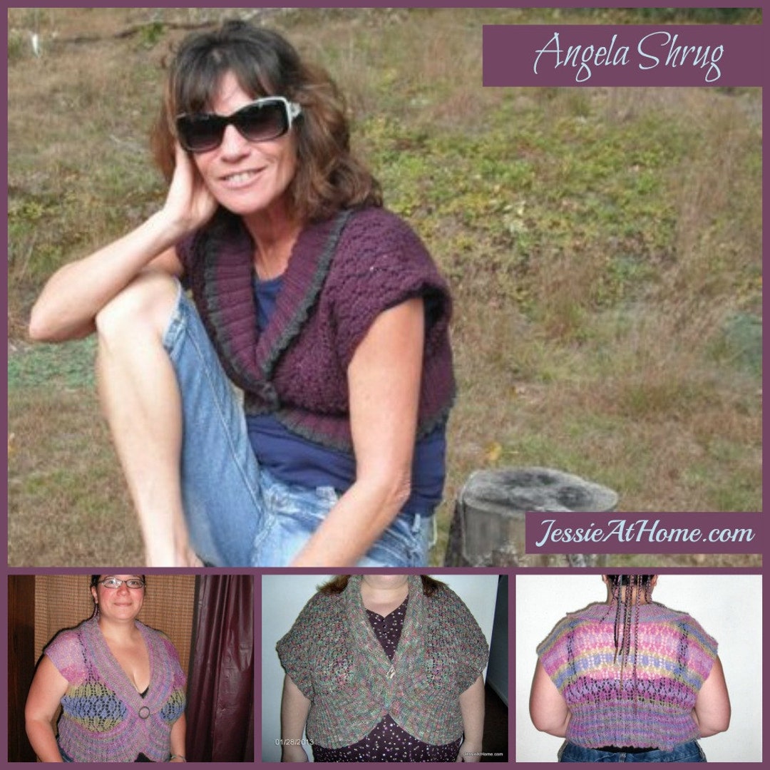 Angela Lacey Knit Shrug Pattern, Ribbed Circle Shrug, Sizes XS to 5X - Etsy
