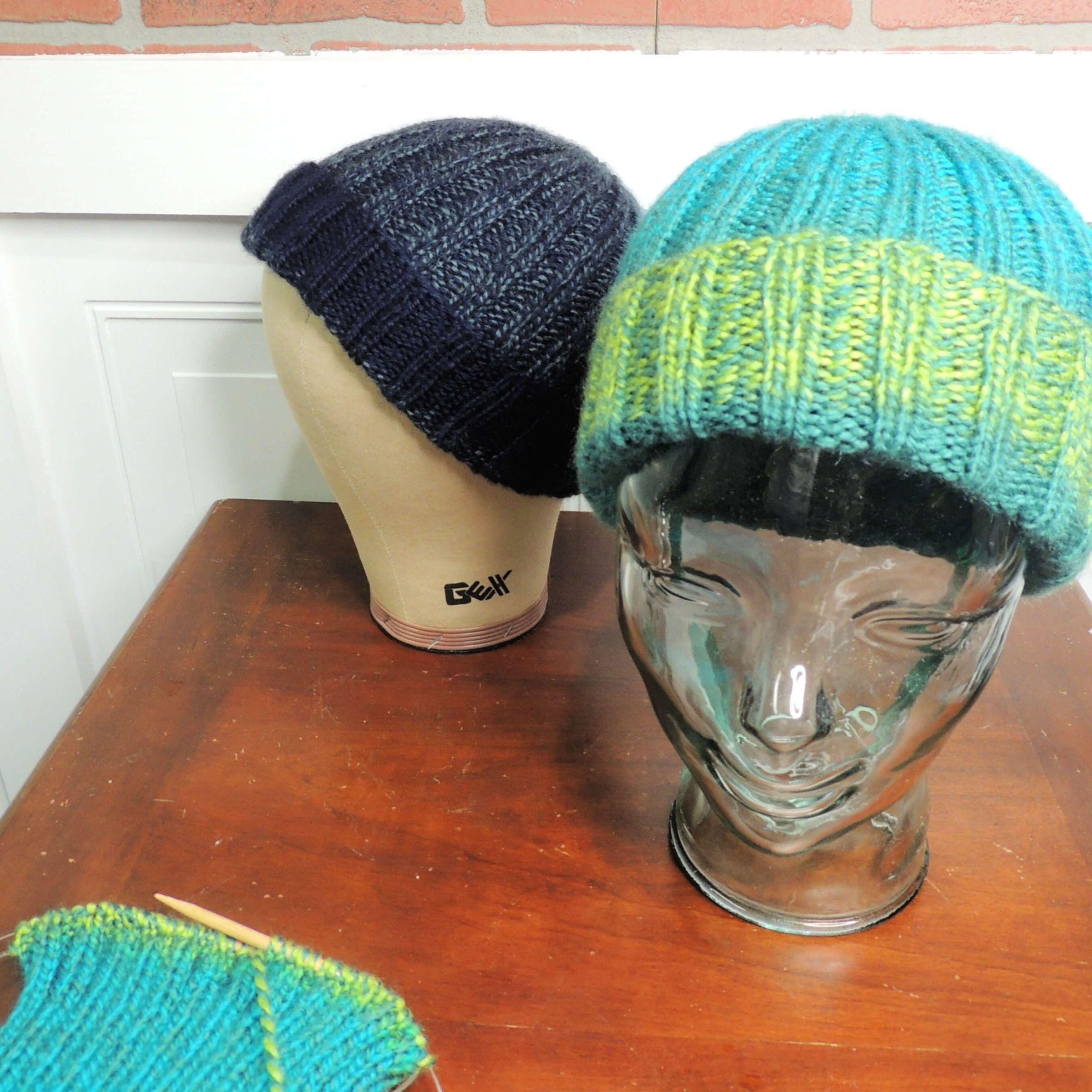 Ribbed Donation Hat Pattern PDF - Beginner Aran Yarn Beanie, Toque ...
