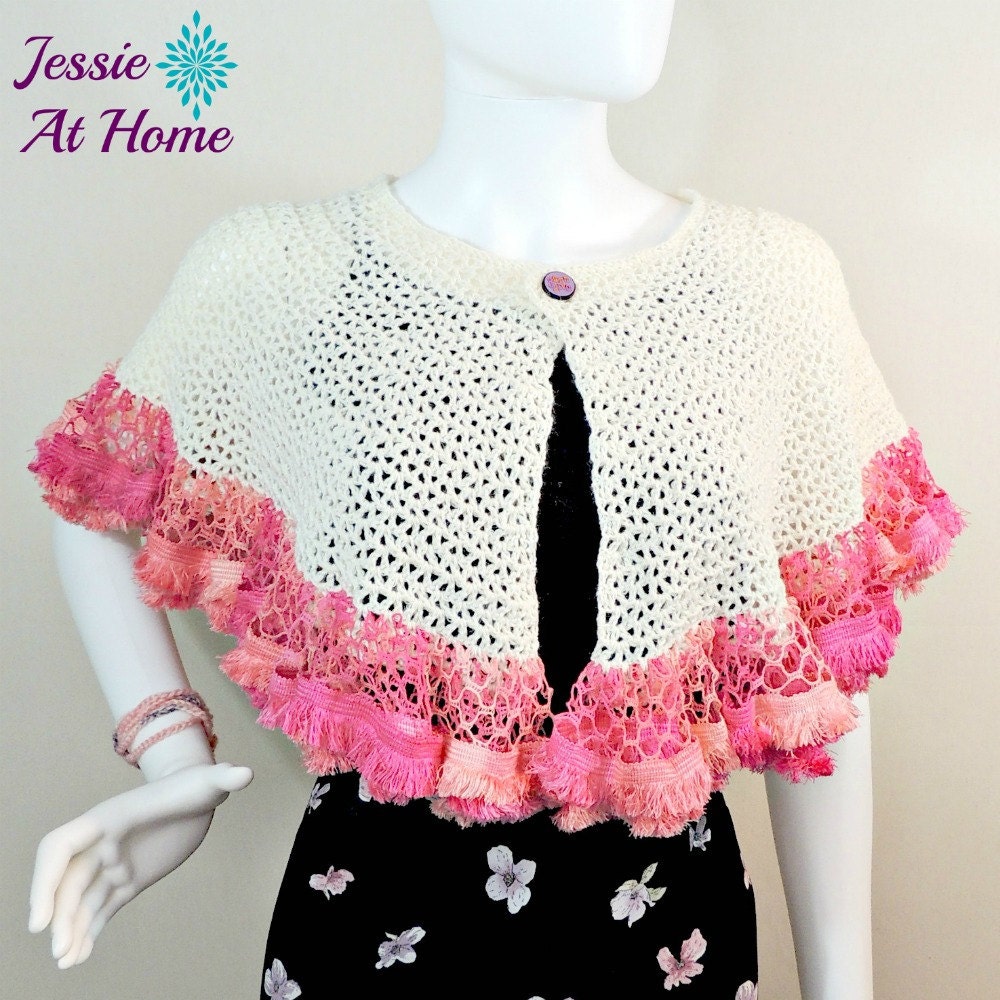 Winter White Sashay Capelet - Crochet PATTERN PDF ONLY - Etsy