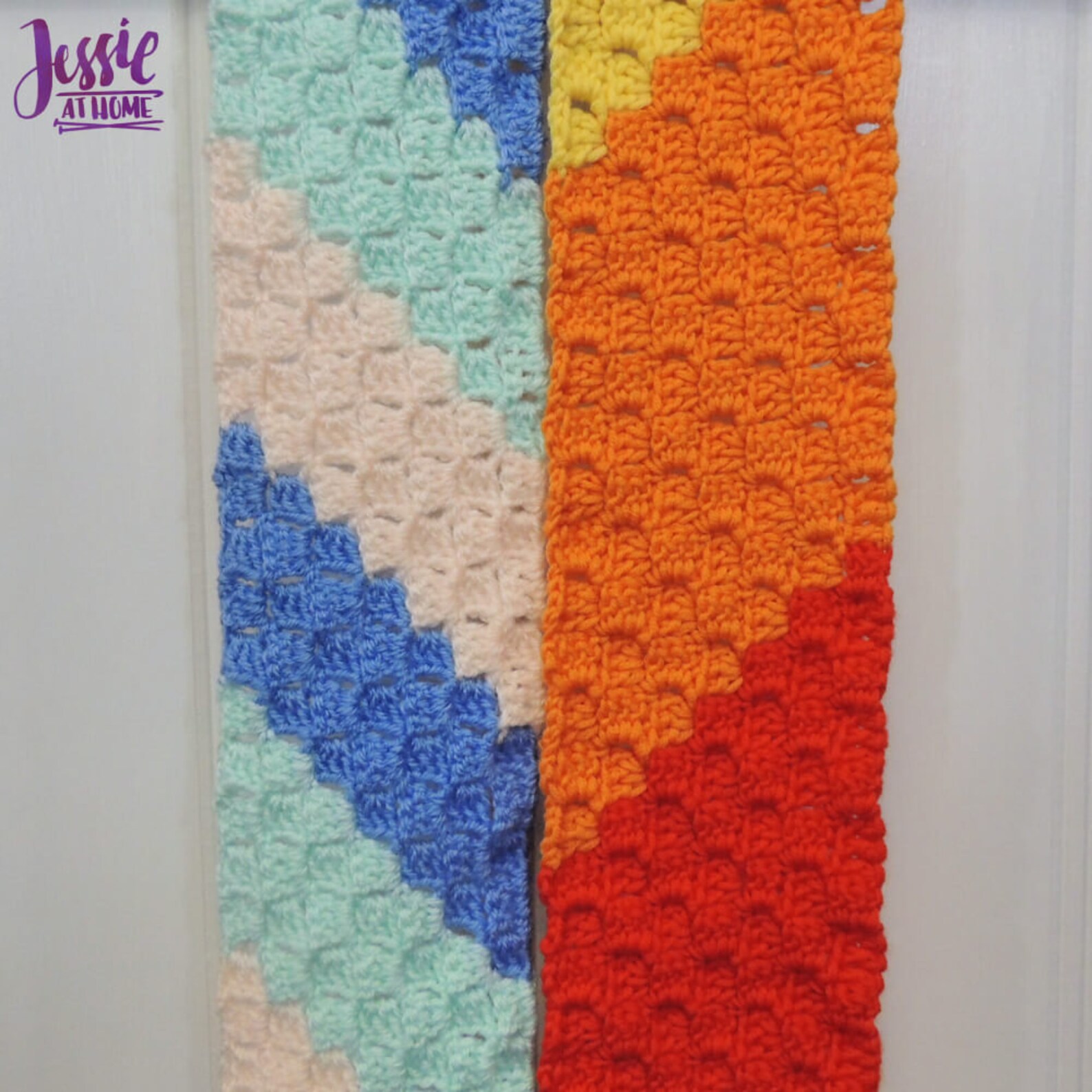 Scarf Squared Double Crochet C2C - Crochet PATTERN PDF ONLY - Etsy