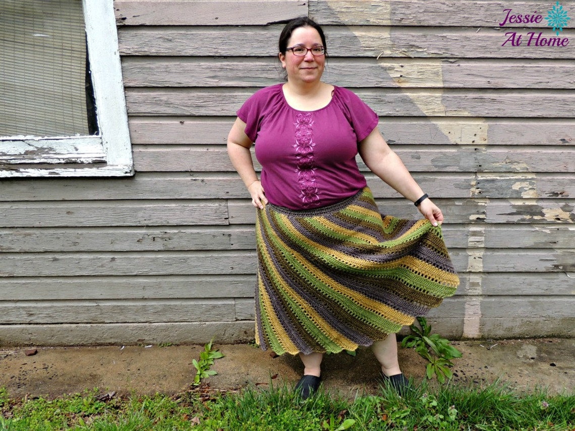 Off-balance Skirt Crochet Pattern PDF PATTERN ONLY - Etsy