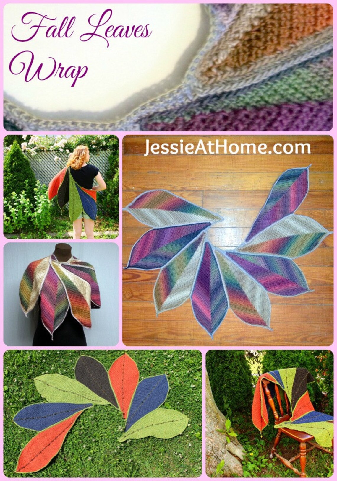 Fall Leaves Wrap CGOA Design Competition Winner PATTERN - Etsy