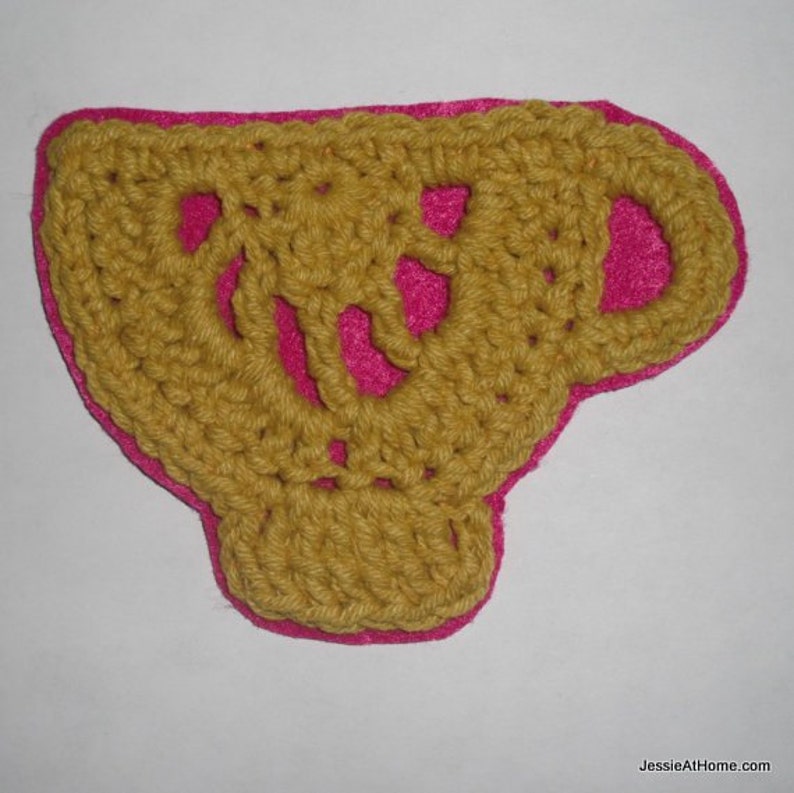 Tea Cup Applique/ Bunting Crochet Pattern - Etsy