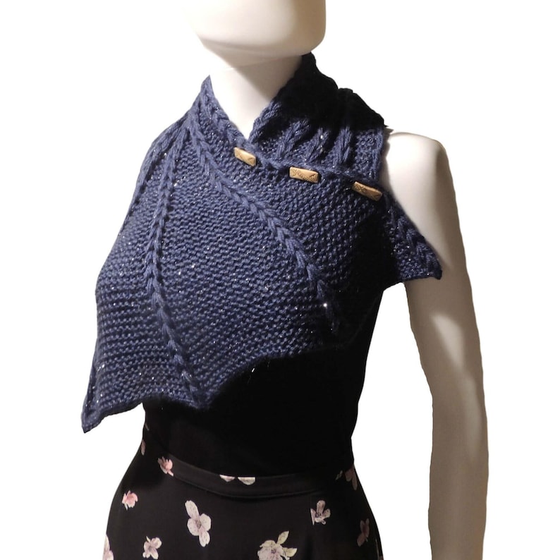 Dragon Wing Cowl Knitting Pattern Intermediate Worsted Yarn Knit Jacob ...