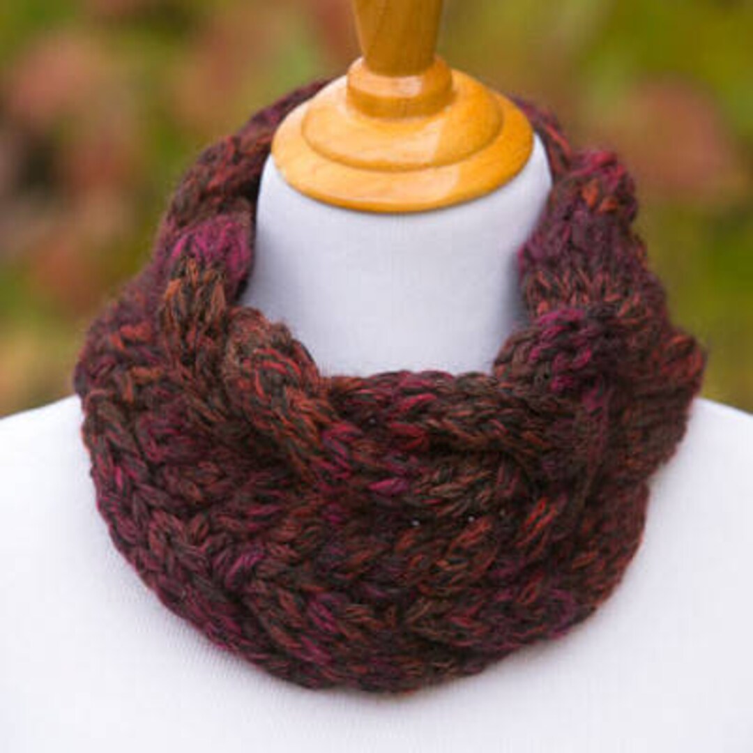 Chunky Cable Cowl Knit PATTERN PDF ONLY - Etsy