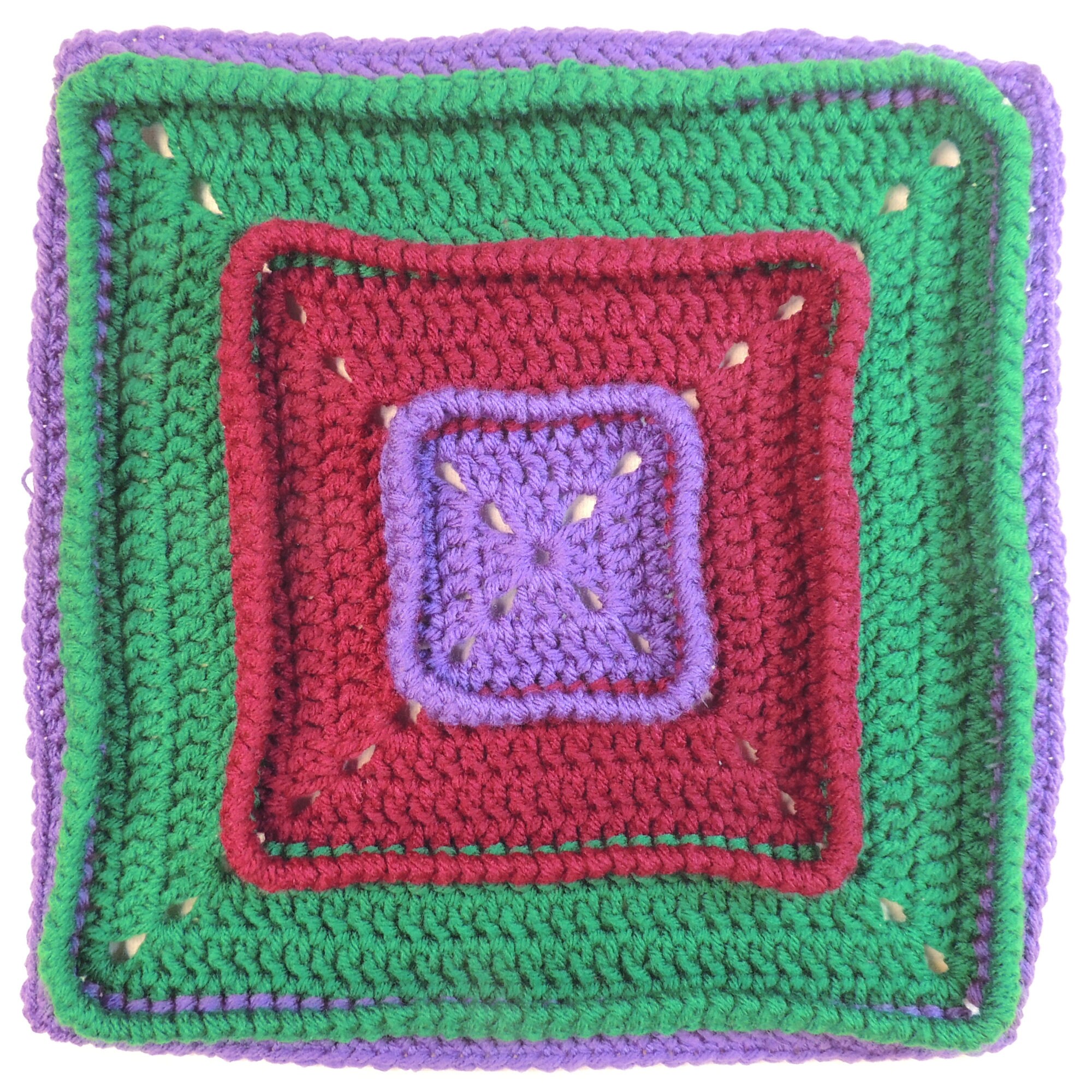 Layered Cake Square Crochet PATTERN PDF ONLY 12 Afghan Square - Etsy