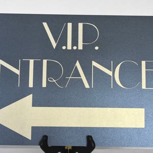 VIP Entrance Sign for Red Carpet Event in Black and Gold or Silver - Etsy