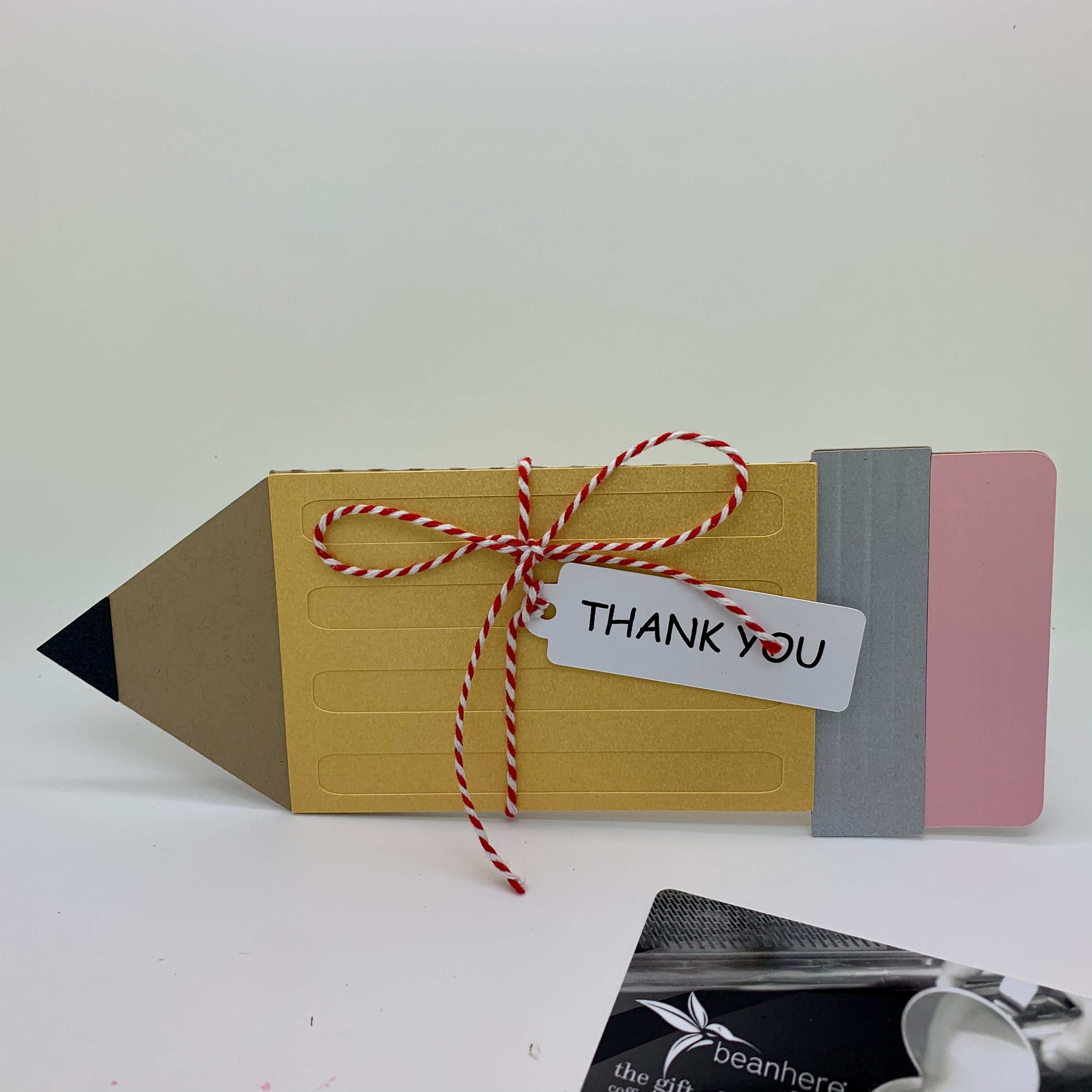 Pencil Thank You Gift Card Holder for Teachers or Children | Etsy