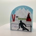 3D Skiing Birthday Card - Etsy